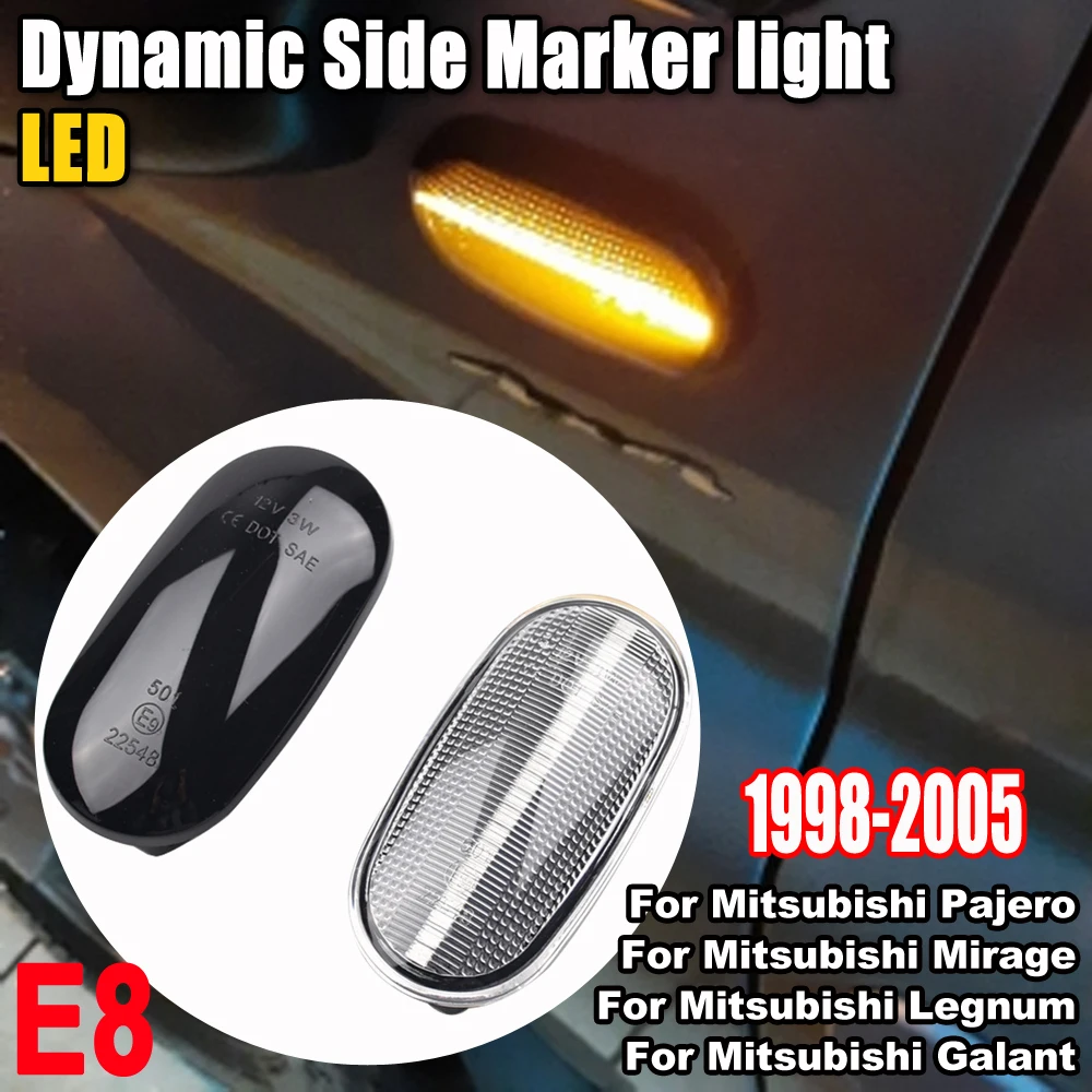 For-Mitsubishi-Pajero-Sport-2G-Galant-8-rose-Dynamic-LED-Blinker-Side ...