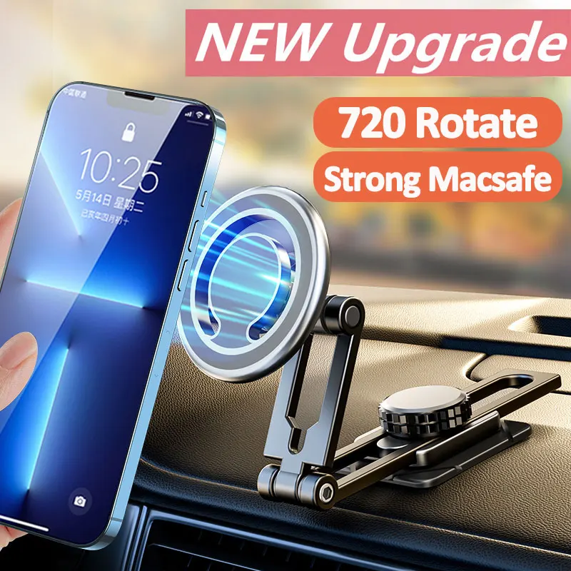 Magnetic-Car-Phone-Holder-Stand-Macsafe-720-Rotate-Extendable-48pcs ...