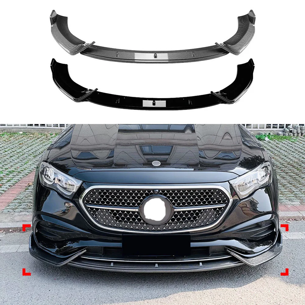 3-Stage-Front-Bumper-Lip-Spoiler-Side-Lower-Splitters-Body-Kit-For ...