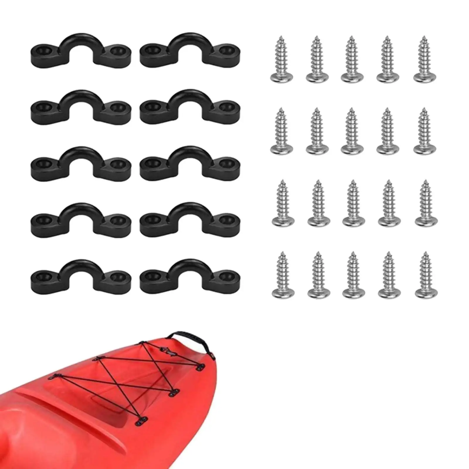 10x-Kayak-Pad-Eye-C-Type-Carry-Handle-Buckle-Eyelets-Fittings-Deck ...