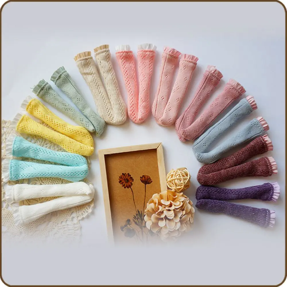 A Pair of Blyth Doll Socks Fashion Knit Pattern Lace Socks for Blyth ...