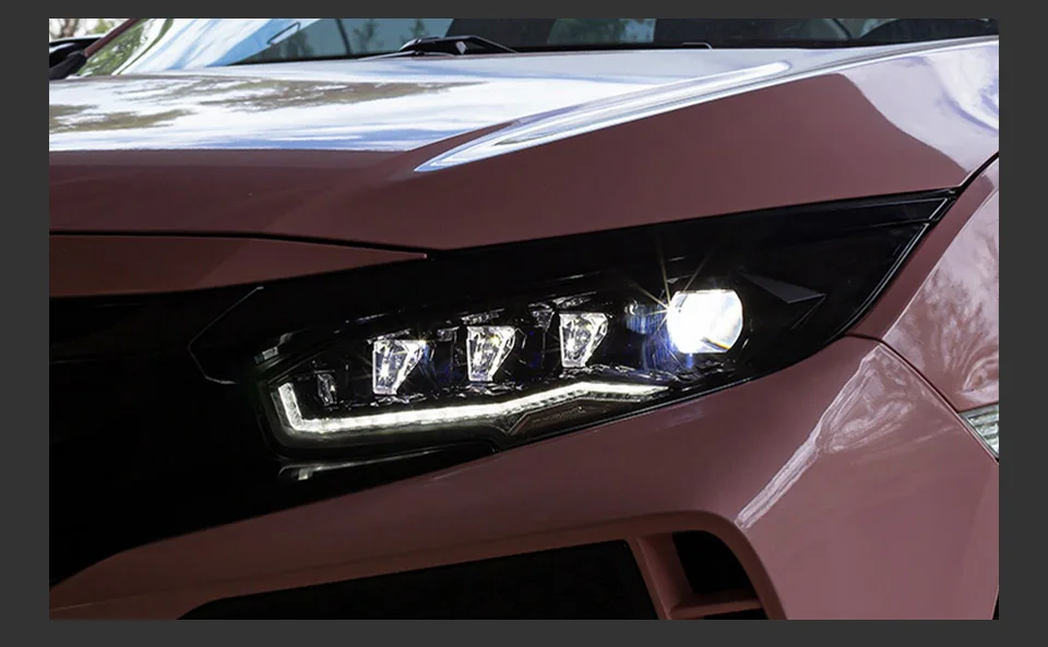 Car Lights for Honda Civic Headlights 2017-2020 LED Headlight Projecto ...