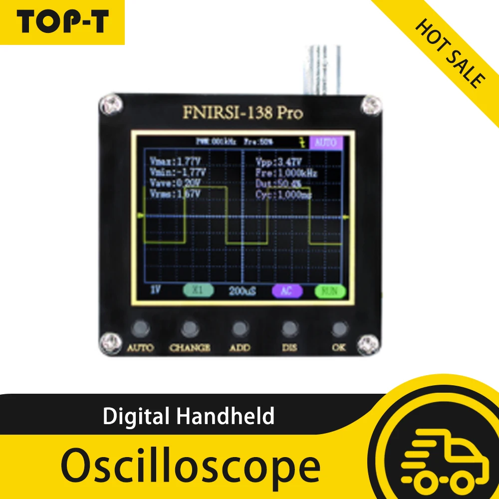 FNIRSI 138 PRO ดิจิตอล Oscilloscope 2.5MSa/S 200KHz แบนด์วิดท์แบบอะนา ...