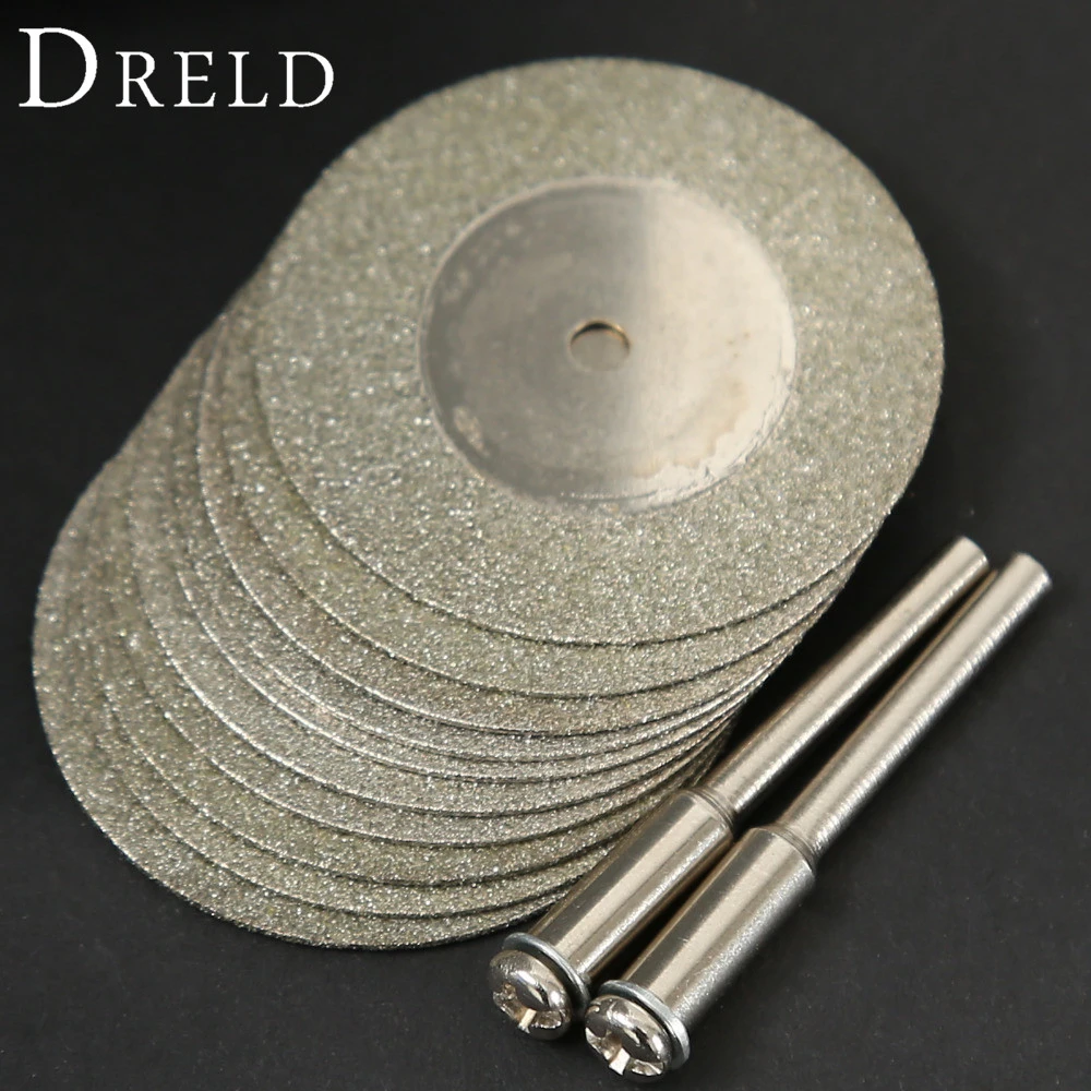 10pcs 35mm Dremel Accessories Stone Jade Glass Diamond Dremel Cutting ...