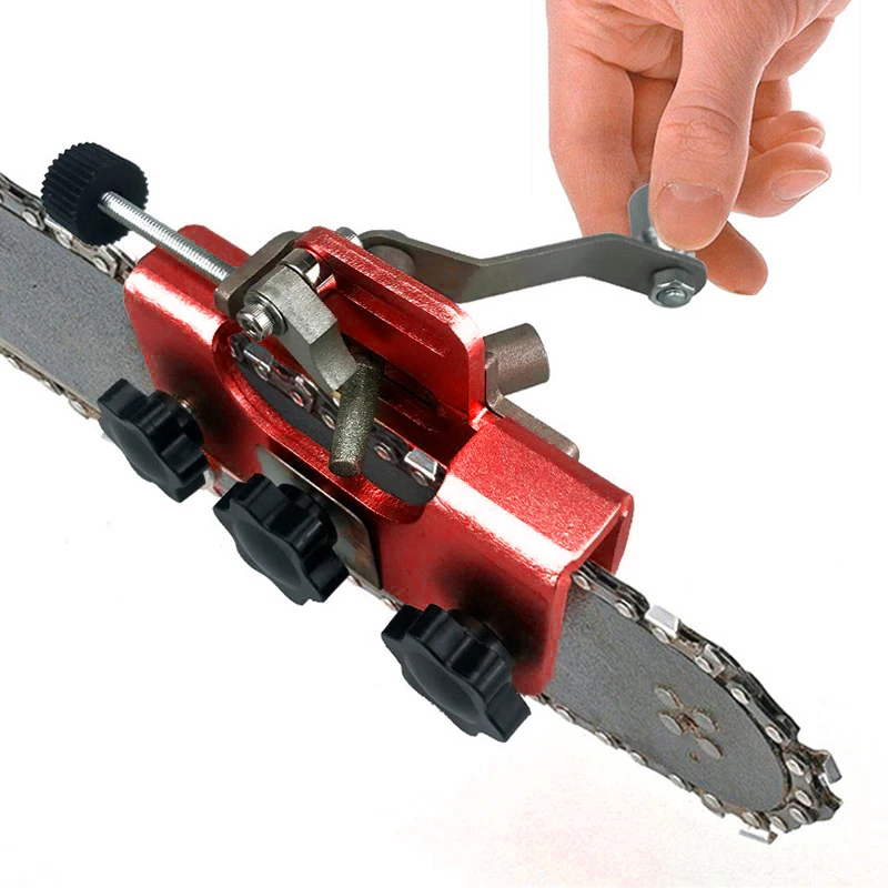Woodworking Chainsaw Sharpeners with 3 Grinding Rod Manual Chainsaw ...