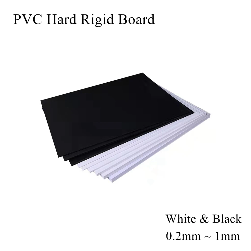 0-3mm-PVC-Hard-Rigid-Board-White-Black-Gloss-Plastic-Sheet-Waterproof ...
