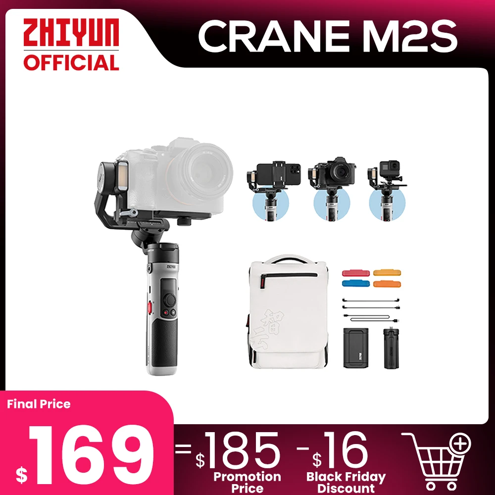 ZHIYUN-Official-CRANE-M2S-estabilizador-de-mano-card-n-de-3-ejes-para-c ...