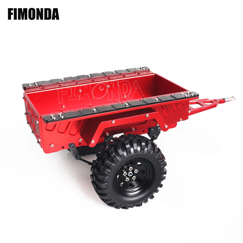 Aluminum 1/10 Scale Utility Trailer for RC Rock Cralwer Axial SCX10 ...
