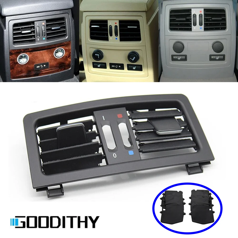 LHD RHD Car Rear Air Conditioner AC Vent Grille Outlet Panel Cover For ...