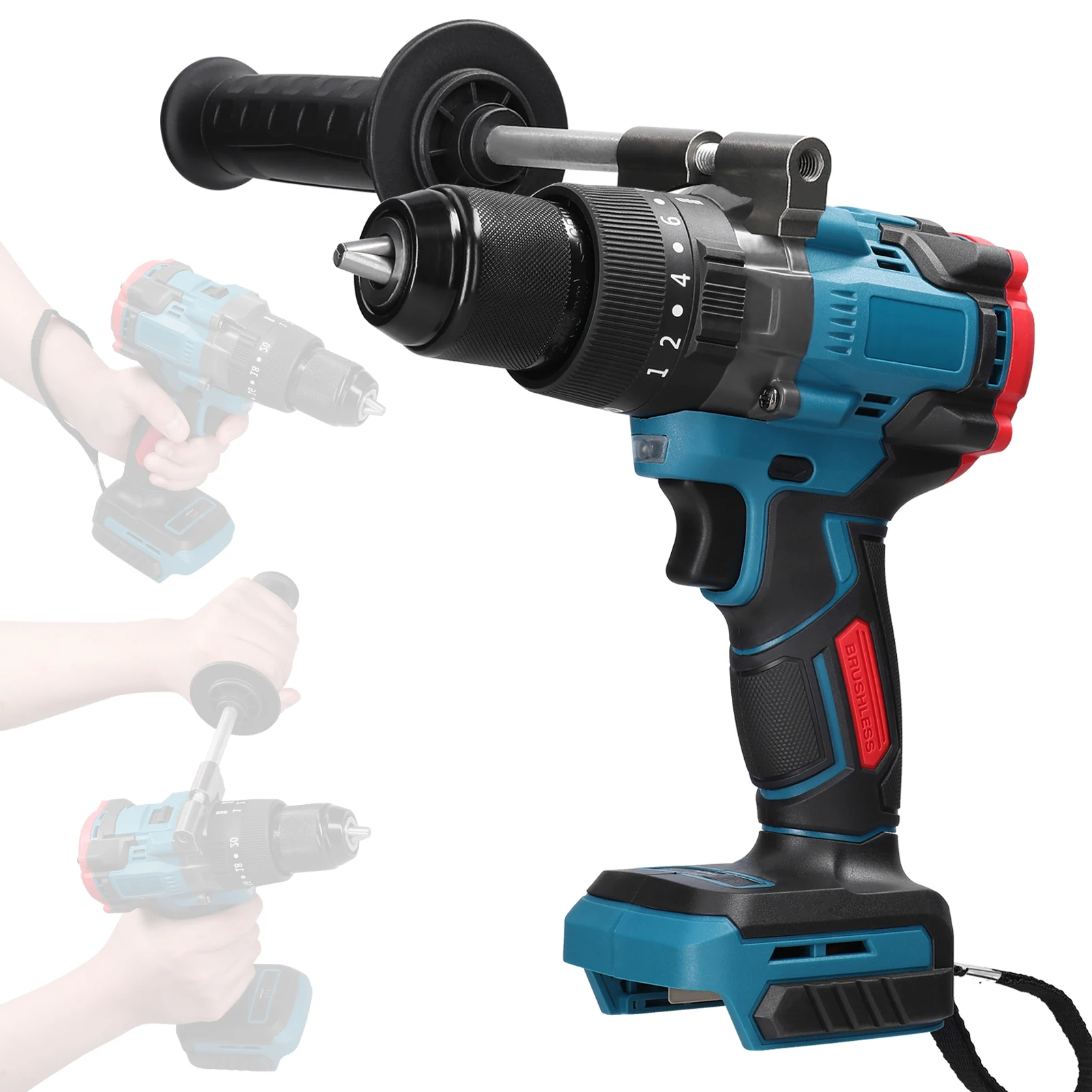 13mm-High-Torque-Electric-Cordless-Drill-High-power-Wireless ...
