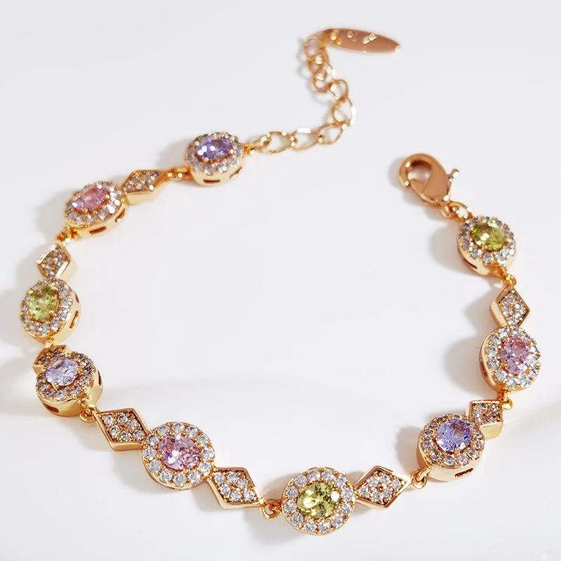 Trendy-Charm-Hand-Bracelet-for-Women-Party-Jewelry-Accessories-New-18K ...