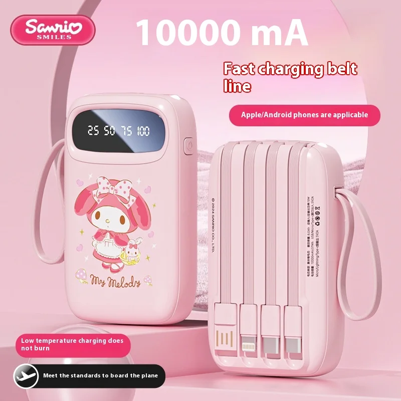 New-Sanrio-Power-Bank-10000mah-Fast-Charging-Large-Capacity-Built-In ...