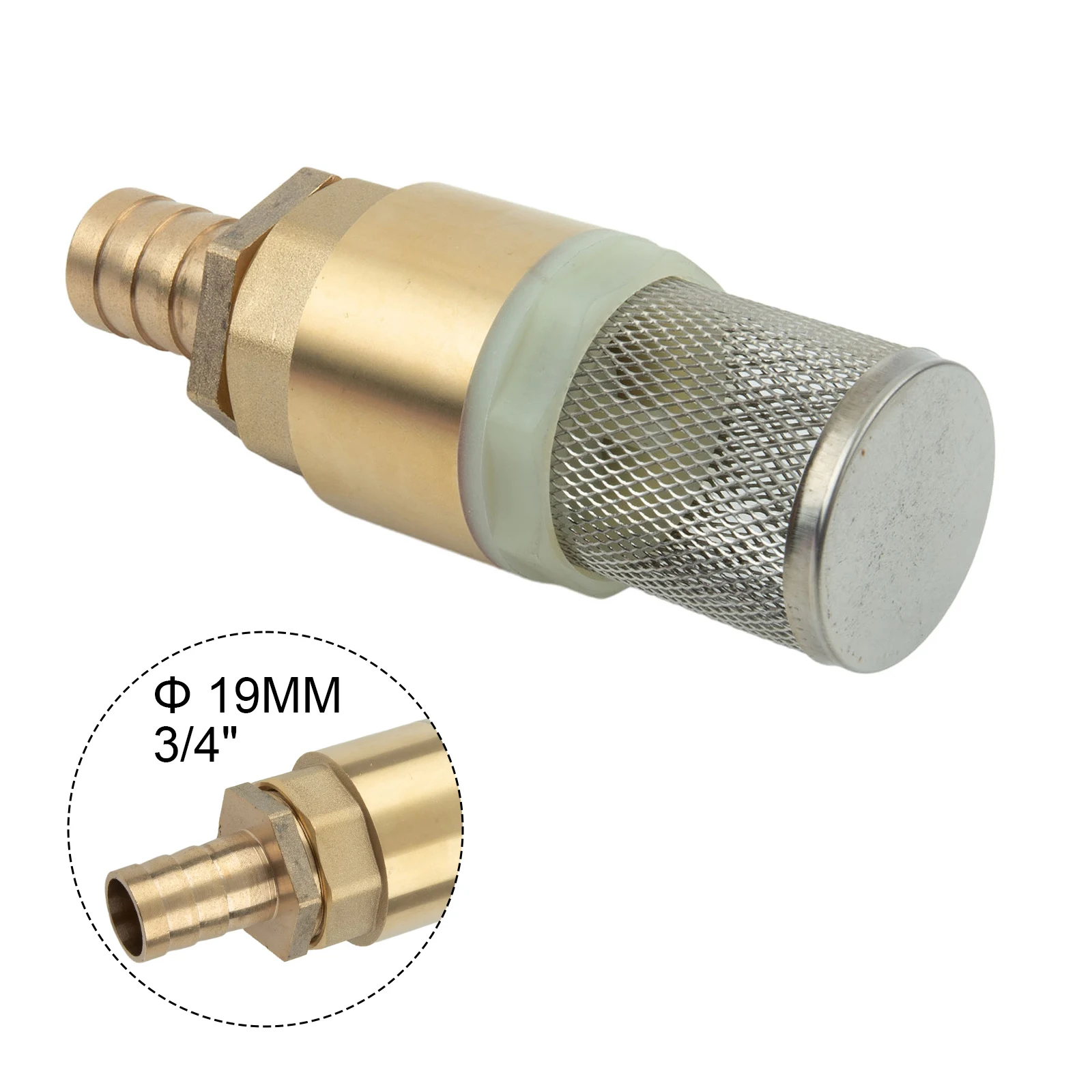 3-4in-1in-Non-Return-Valve-Suction-Strainer-Foot-Valve-Hose-Connection ...