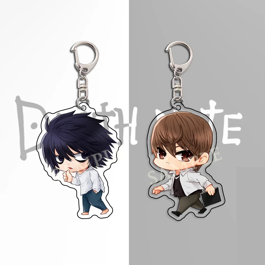 Japan Anime Death Note Cosplay Keychain Q Version Yagami Light L ...