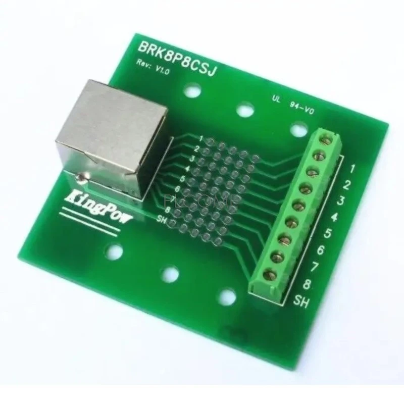 1-Or-2-Port-RJ45-Breakout-PCB-Board-Ethernet-LAN-Interface-90-Or-180 ...
