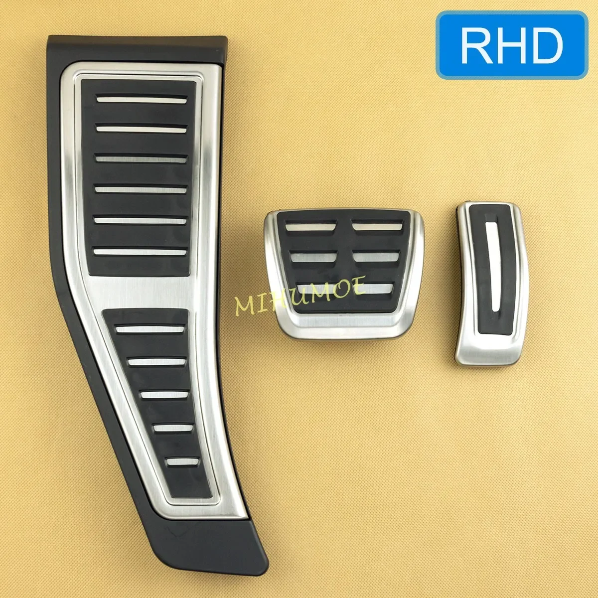 RHD-Stainless-Steel-Car-Footrest-Dead-Gas-Brake-Pedal-Pad-Cover-For ...
