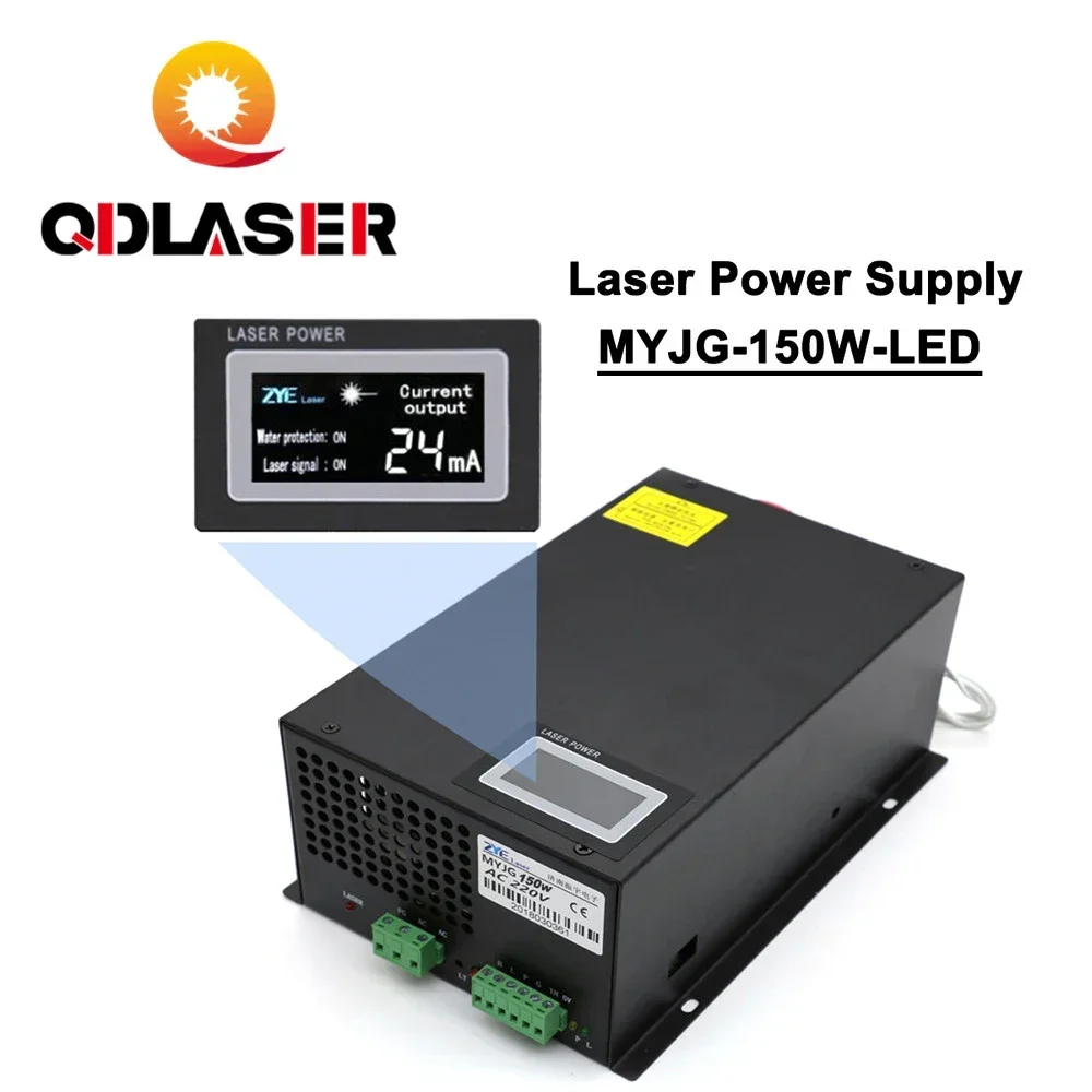 QDLASER-150W-120W-130W-Co2-Laser-Power-Supply-MYJG-150W-Display-LED ...