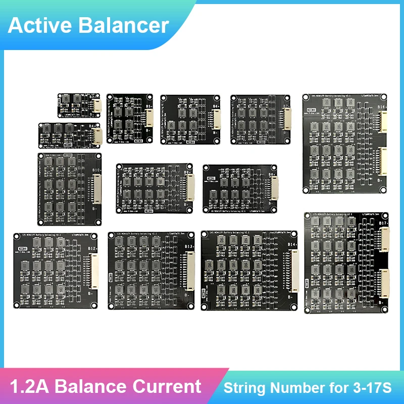1-2A-Active-Balancer-Lifepo4-Inductive-Balance-Board-3S-4S-6S-7S-8S-9S ...