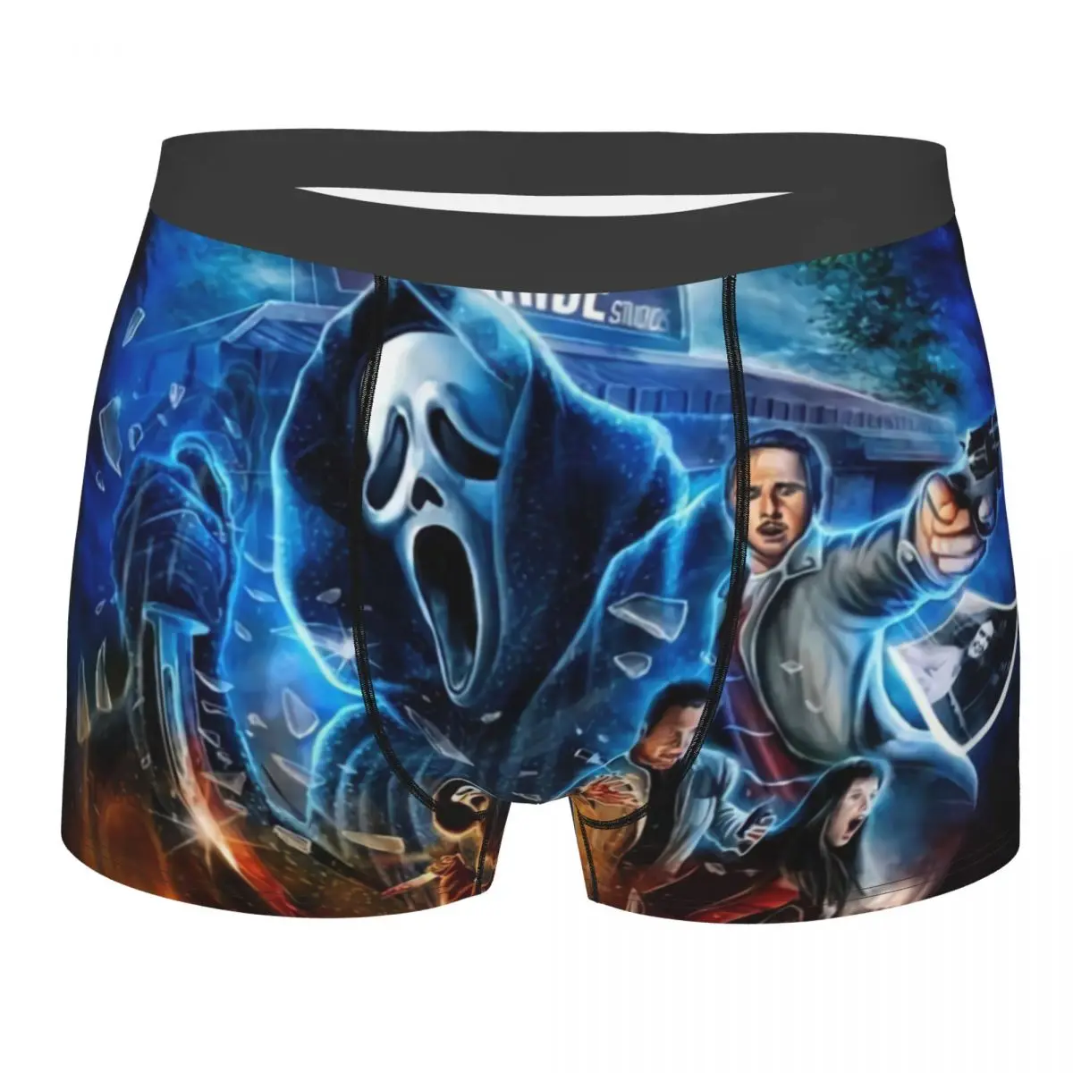 Custom-Halloween-Ghost-Killer-Scream-Boxers-Shorts-Men-s-Horror-Movie ...