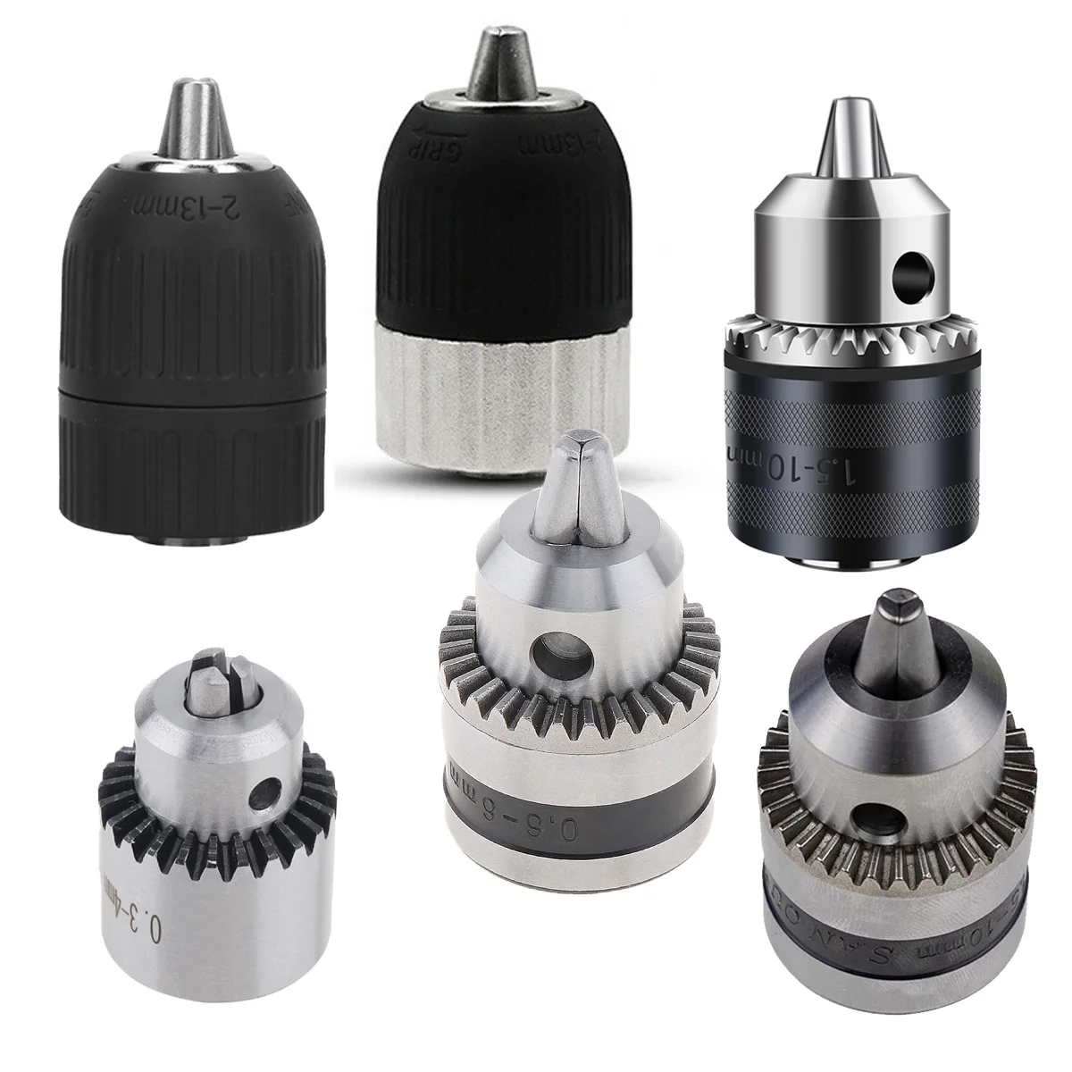 Adjustable-Drill-Chuck-Adapter-Self-locking-Hand-Tight-Chuck-Converter ...