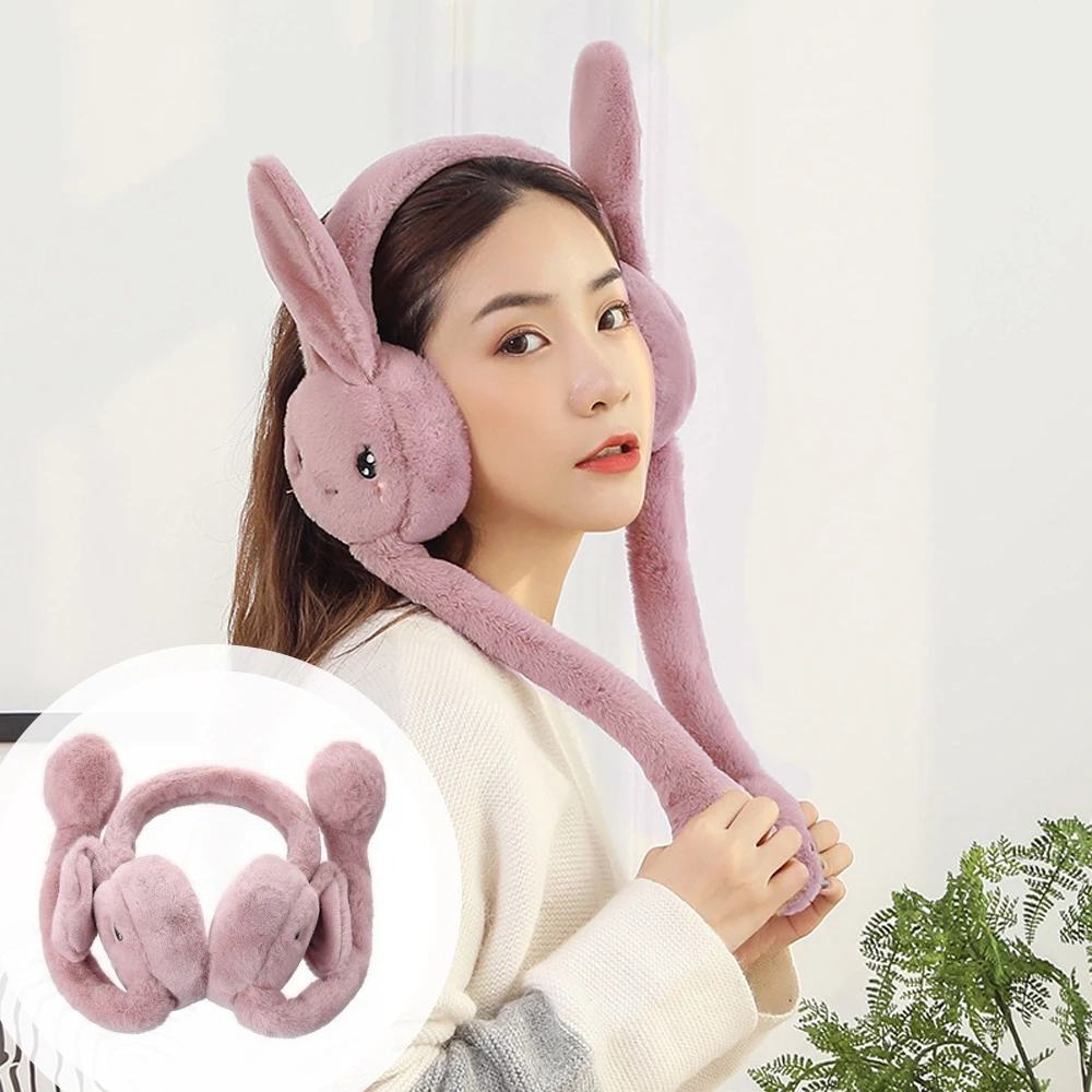 1Pcs-New-Lady-Fluffy-Autumn-And-Winter-Earmuffs-Cute-Warm-Move-The-Air ...