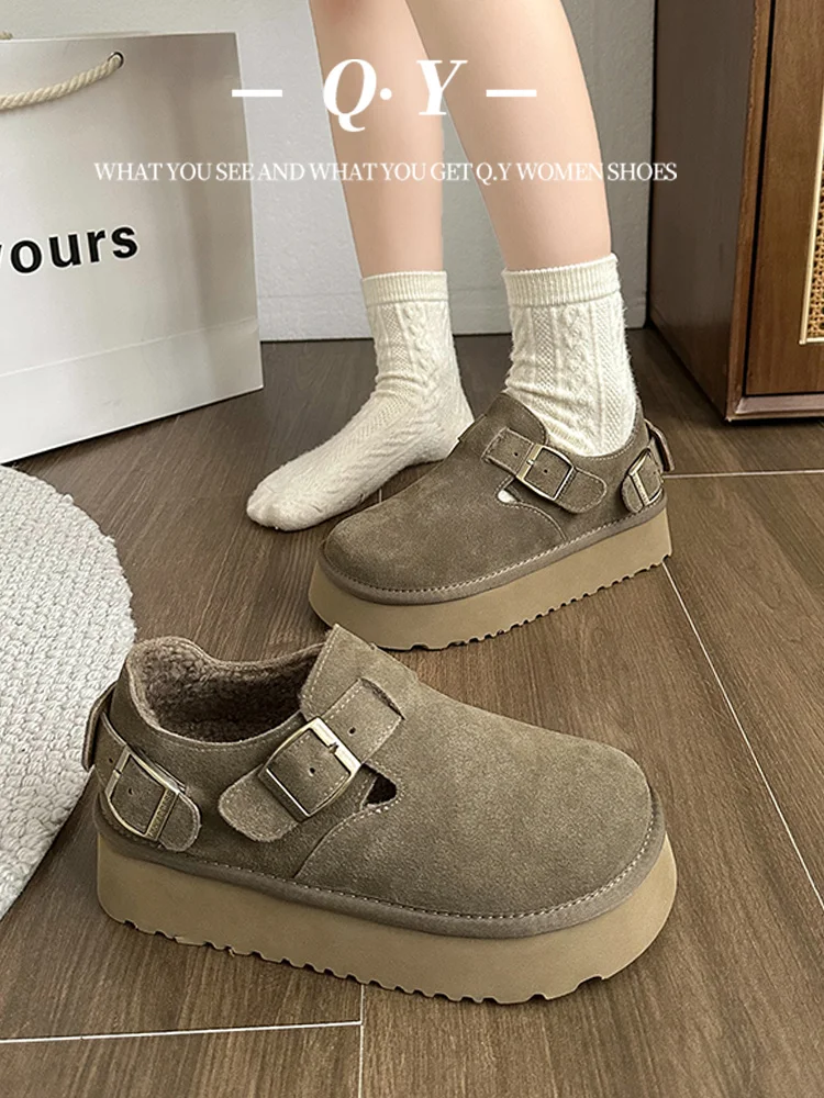 Casual-Woman-Shoe-Female-Footwear-Clogs-Platform-Round-Toe-Dress-New ...
