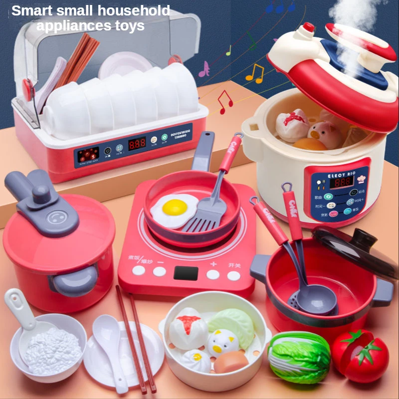 Kitchen-Toys-Miniature-Food-Children-Spray-Electric-Rice-Cooker-Toy ...