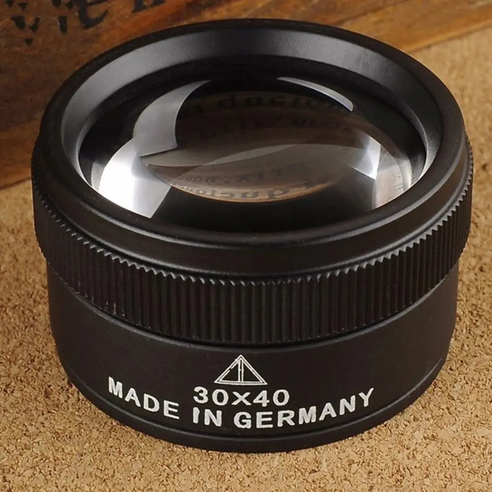 Premium-30X-40mm-Measuring-Magnifier-HD-Magnifying-Optical-Glass-Lens ...