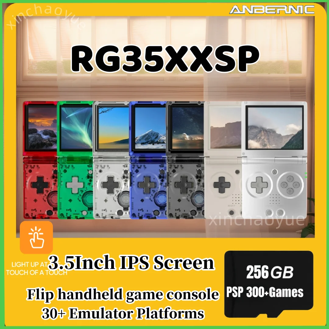 ANBERNIC-RG35XXSP-Fold-Handheld-Game-Consoles-Video-Game-Consoles-3-5 ...