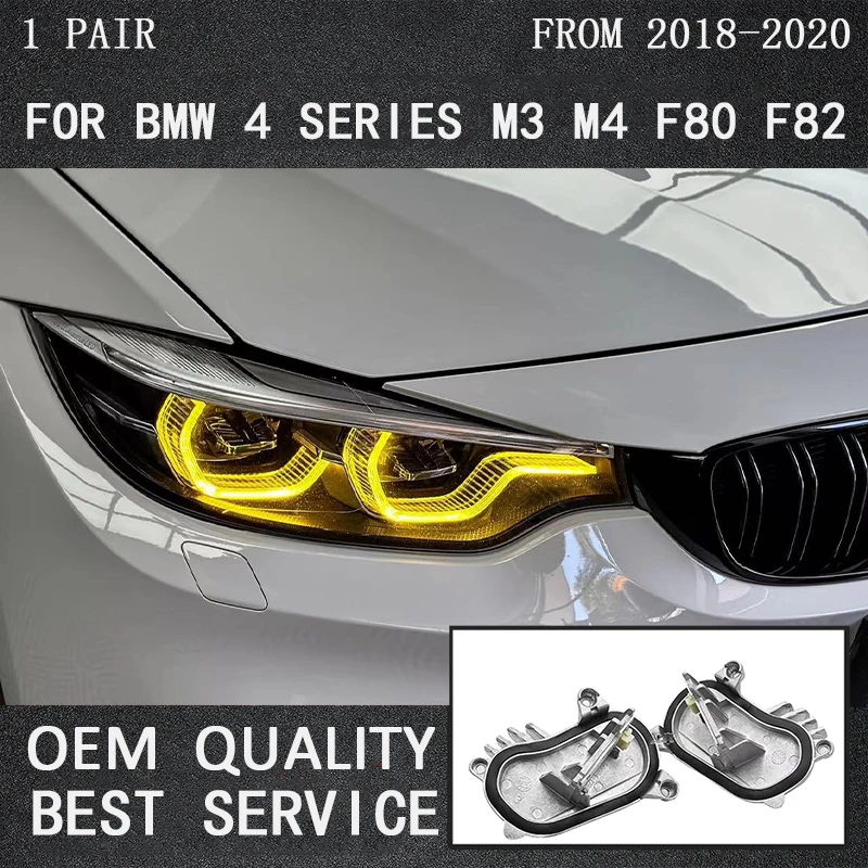 Yellow-DRL-For-2018-2019-BMW-420i-430i-440i-M3-M4-Angel-Eyes-DRL ...