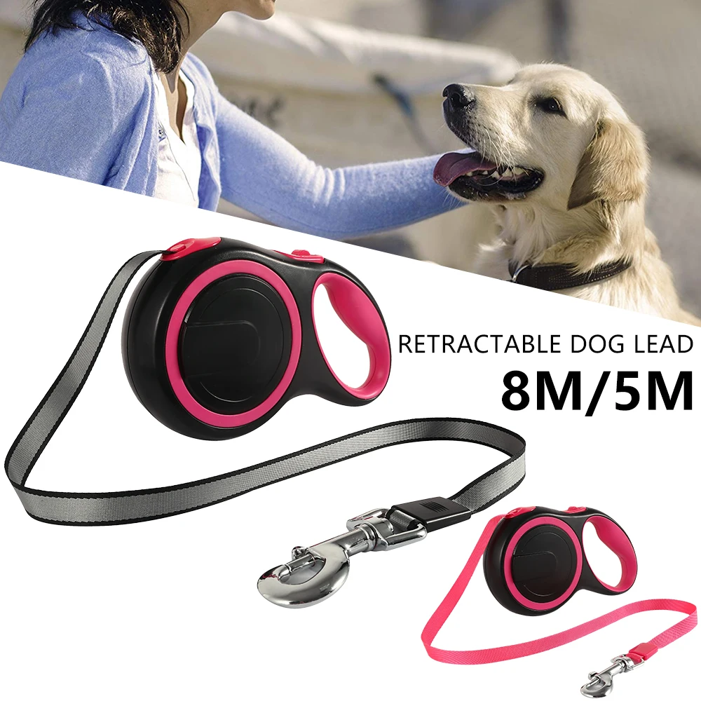 Retractable-Pet-Leash-For-Large-Dogs-Durable-Big-Dog-Walking-Leash ...