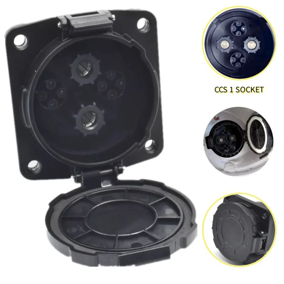 CHAdeMo Inlet Socket EV DC Charger Connector Evse Charging Ccs Combo ...