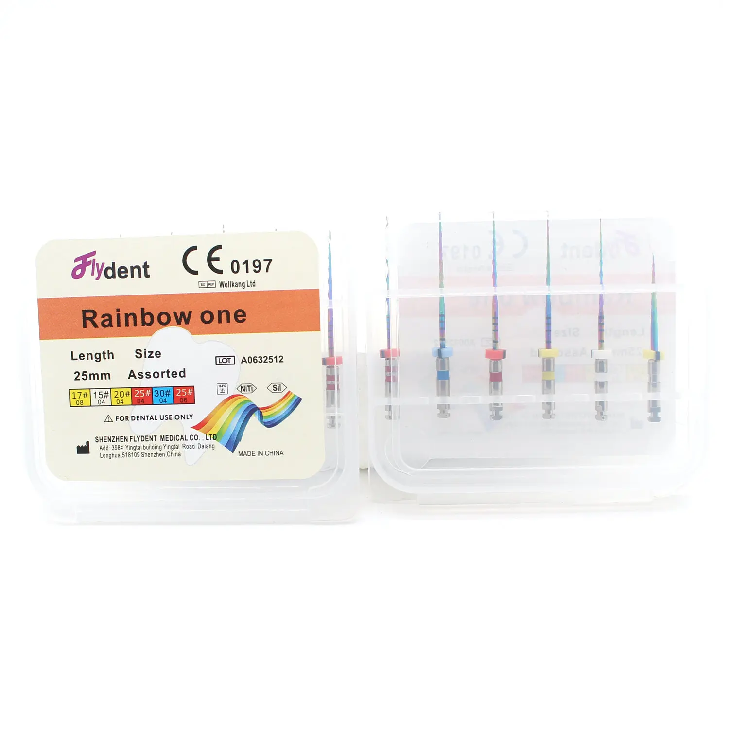 Dental 04 Taper Files Heat Flexible Endo Rotary Rainbow One Files ...