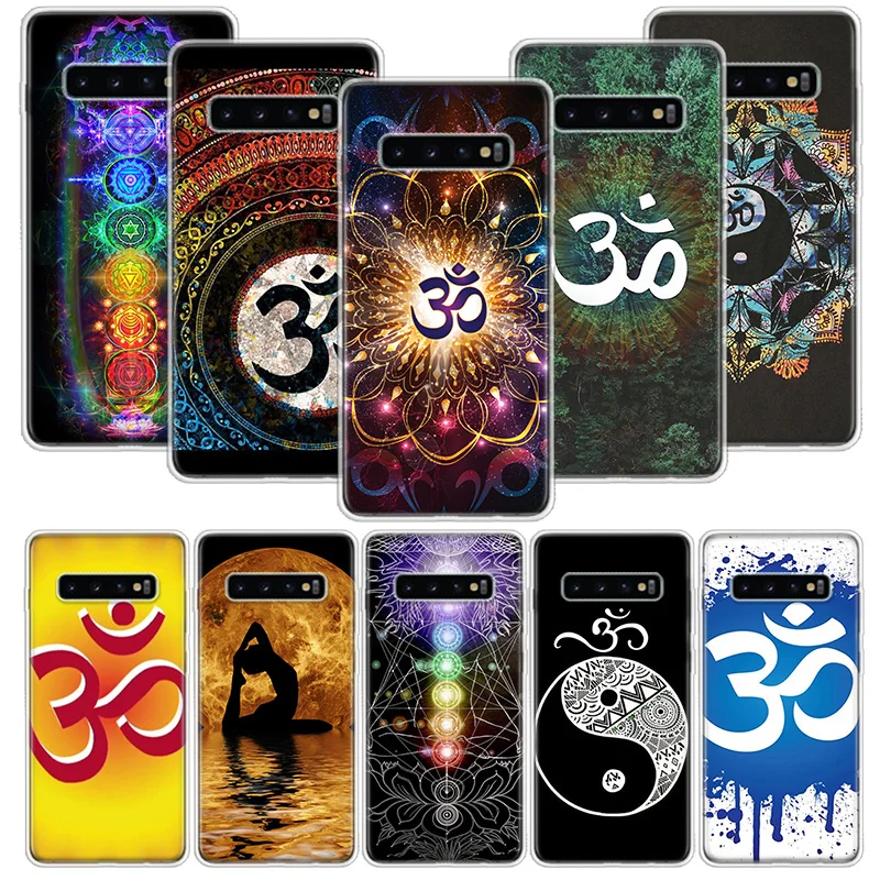 Aum Om Yoga Phone Case For Samsung Galaxy S23 S24 S25 Ultra S20 FE S21 ...