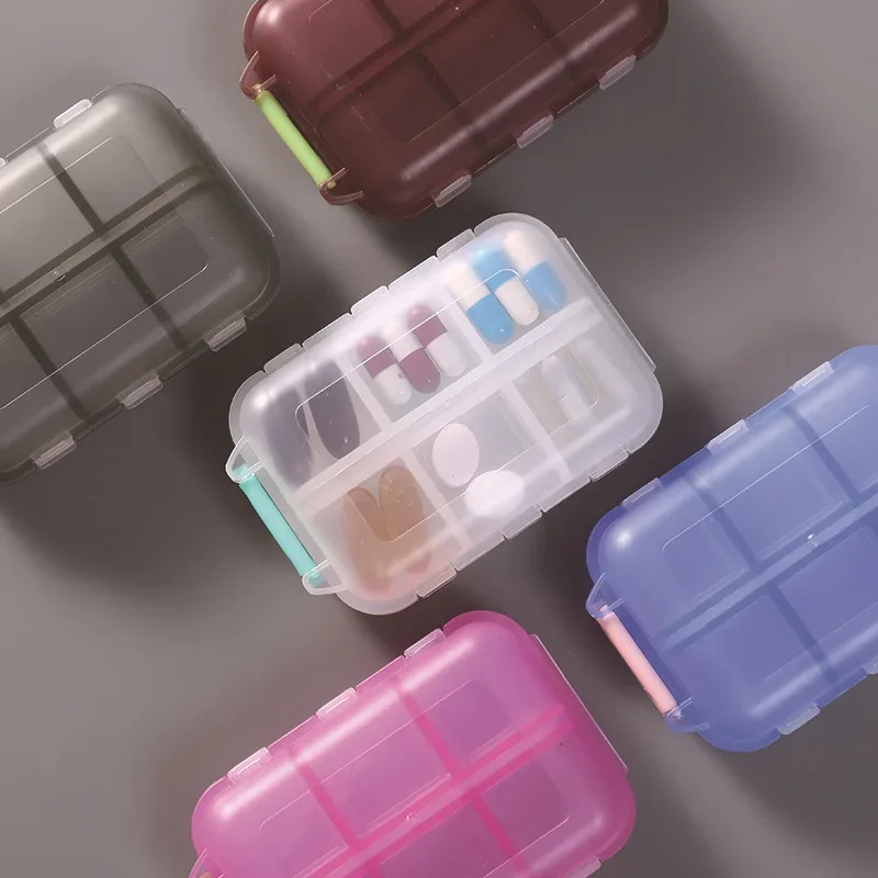 Portable-Plastic-Dispenser-Organiser-Medicine-Organizer-Box-Medicine ...