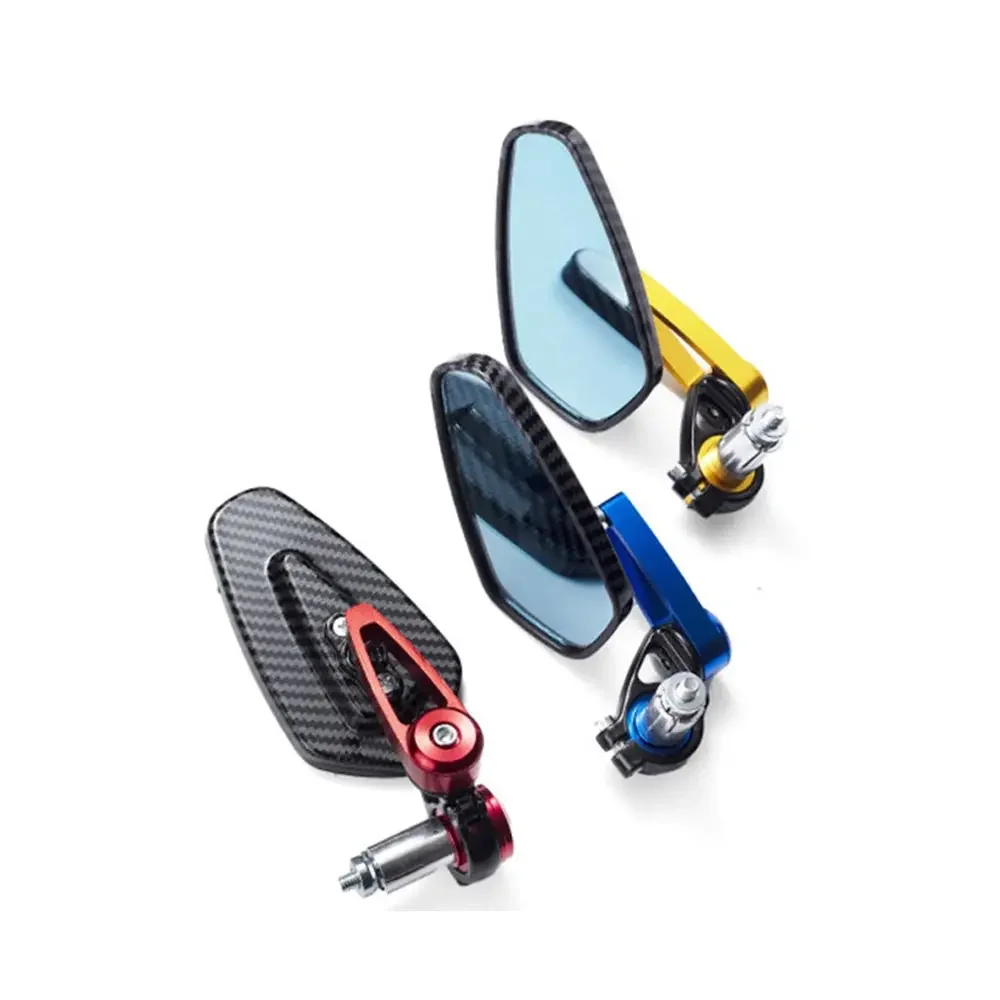 2pcs-New-Motorcycle-Rearview-Mirror-Carbon-Fiber-Pattern-Handlebar ...