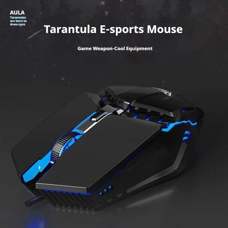 Aula-Wolf-Spider-S31-Wired-Gaming-E-Sports-Luminous-Mouse-Usb-Laptop ...