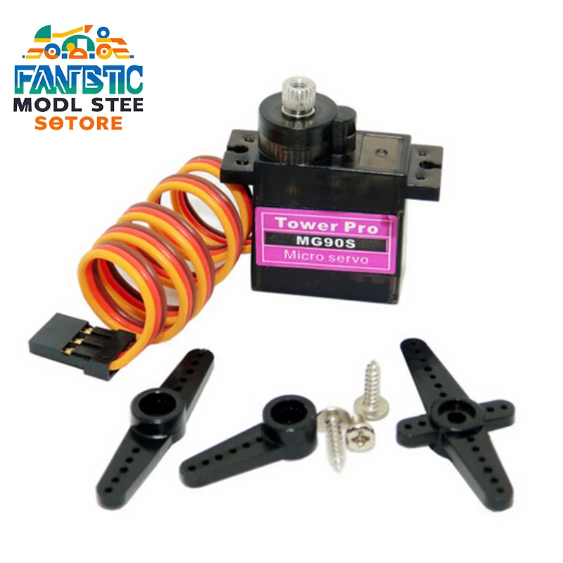 New Mg90s Metal Gear Analog Rc Micro Servo 180° 360° Sg90 Upgraded ...