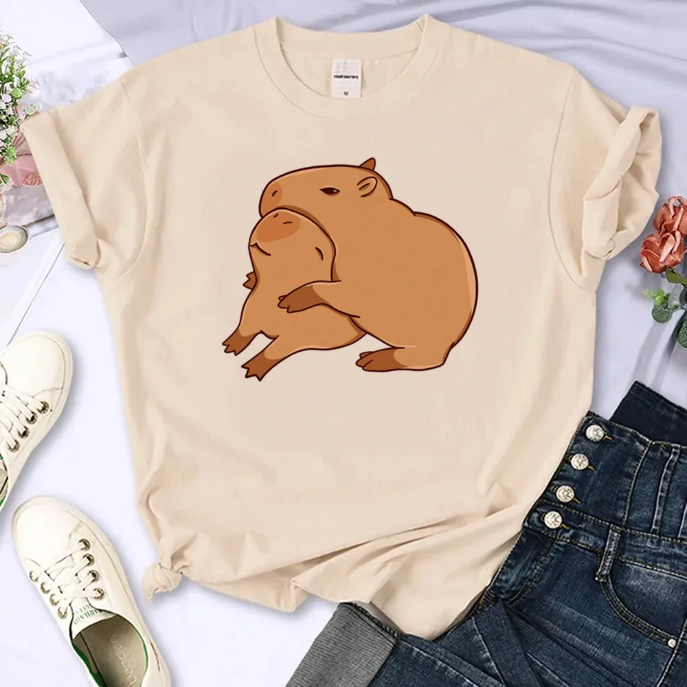Capybara camisetas de diseñador para mujer, ropa divertida para niña ...