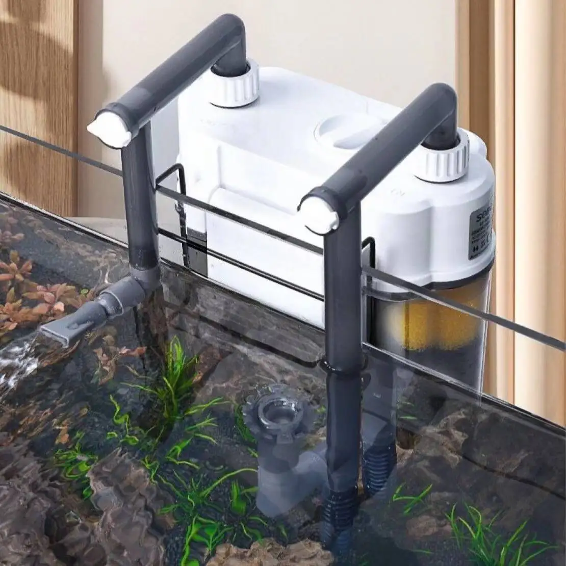 Fish-tank-external-filter-bucket-mute-filter-small-plug-in-water ...