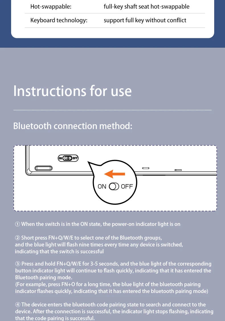 Aigo A68 Mechanical Keyboard – Compact & Hot-Swap
