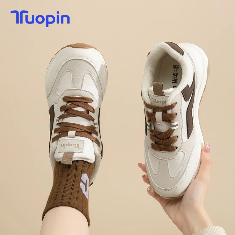 TuoPin-Autumn-and-winter-new-cashmere-sports-shoes-women-s-shoes-thick ...