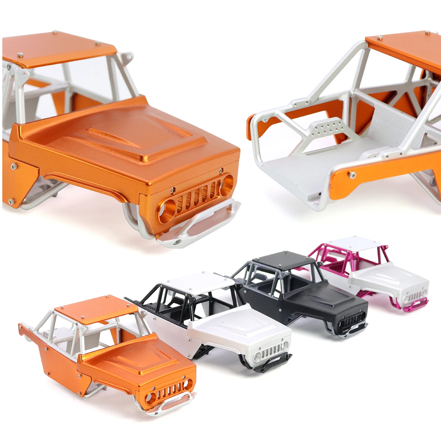 Aluminum Alloy Roll Cage Body Shell Frame Chassis One Piece Tube For 1/ ...