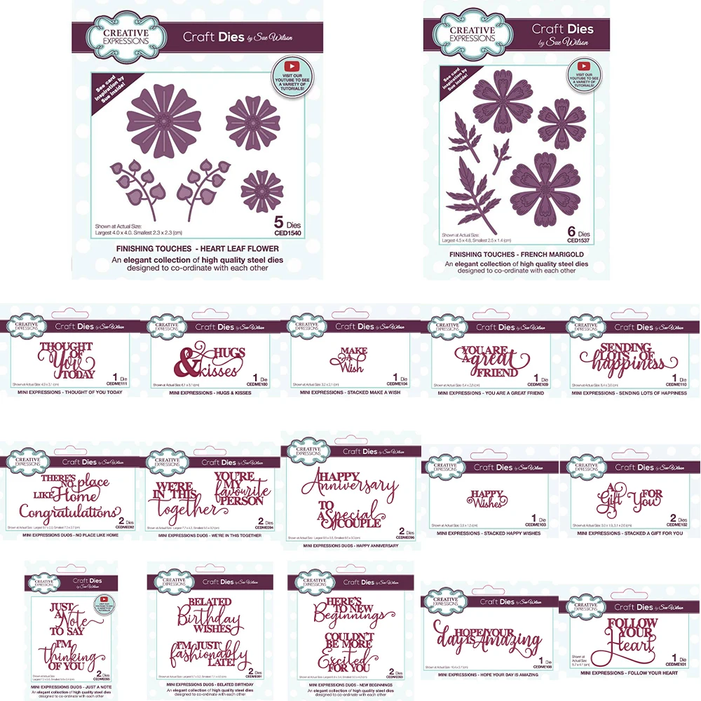 Finishing-Touches-Heart-Leaf-Flower-And-French-Marigold-Metal-Cutting ...