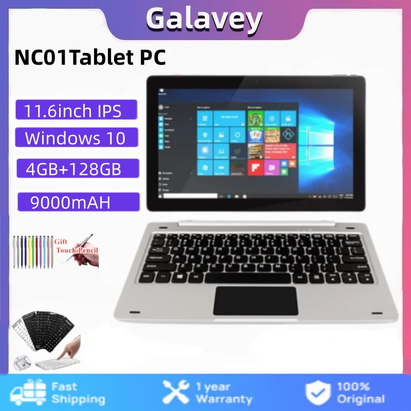 4gb Ram 128gb Rom 11.6 Inch Tablet Pc Nc01 Windows 10 With Pin Docking ...