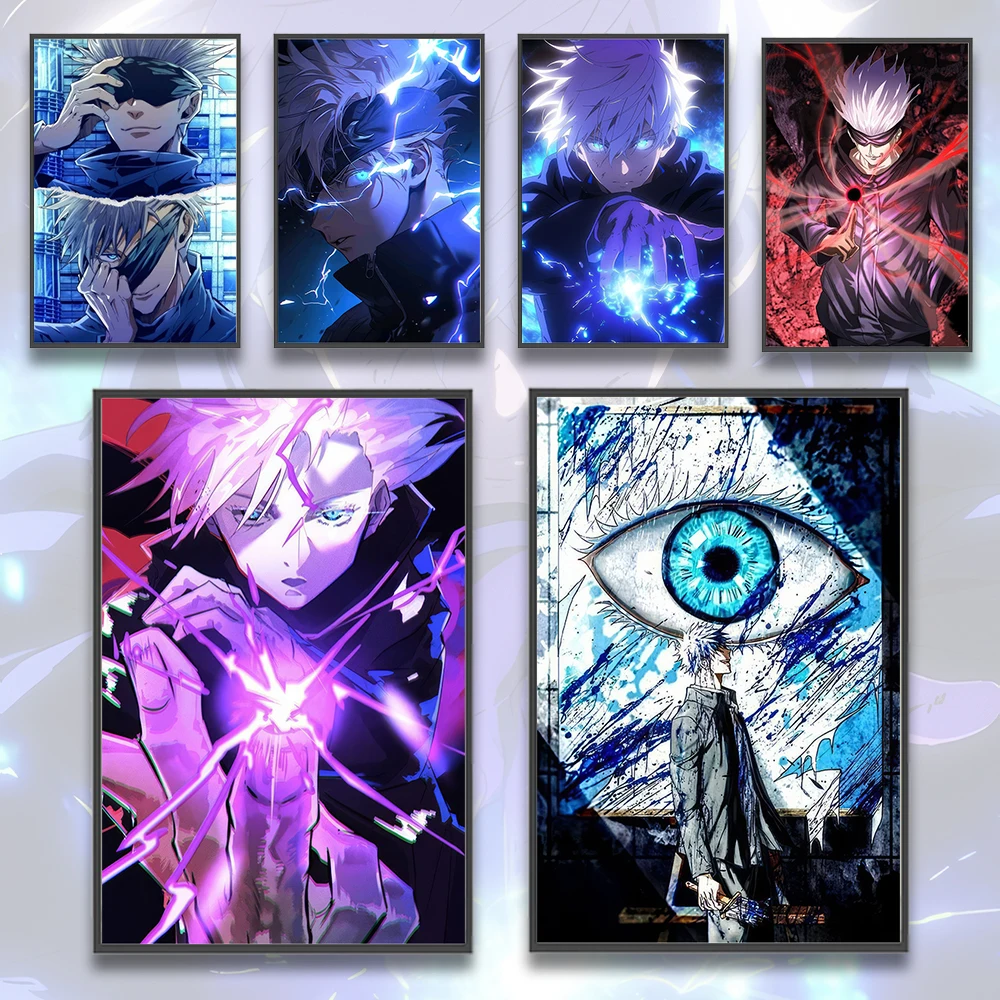 J-jujutsu-Anime-kendinden-yap-kanl-Poster-duvar-ka-d-duvar-sanat-bask ...