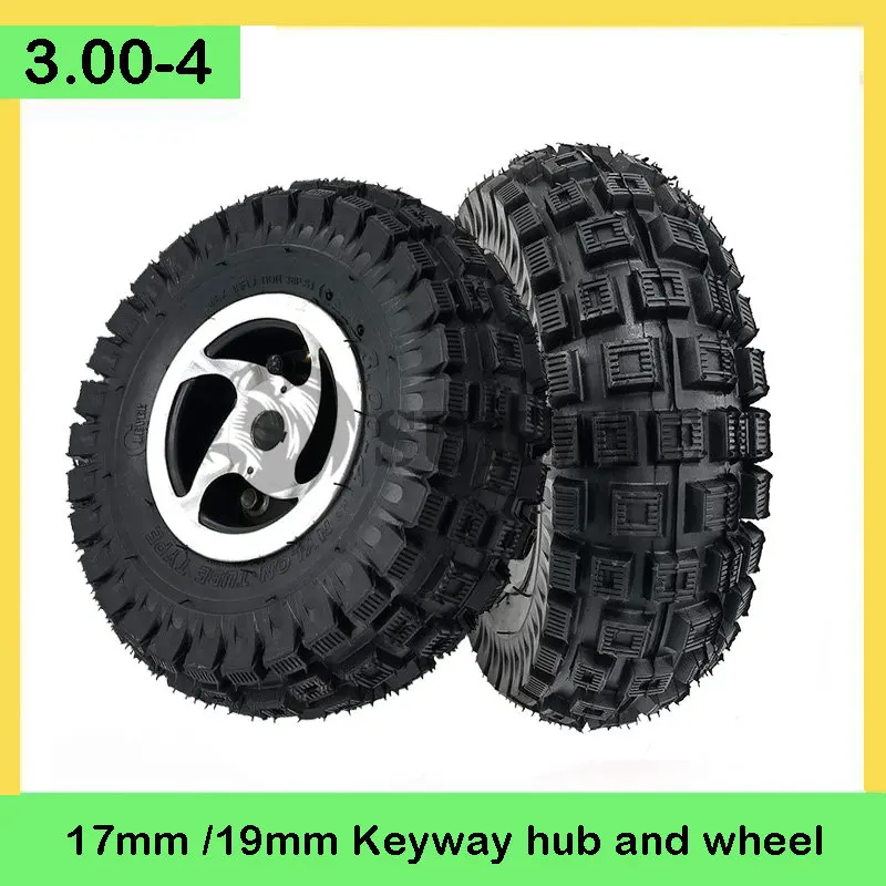 3-00-4-Scooter-wheels-Mini-ATV-17mm-19mm-Keyway-wheel-hub-and-wheel ...