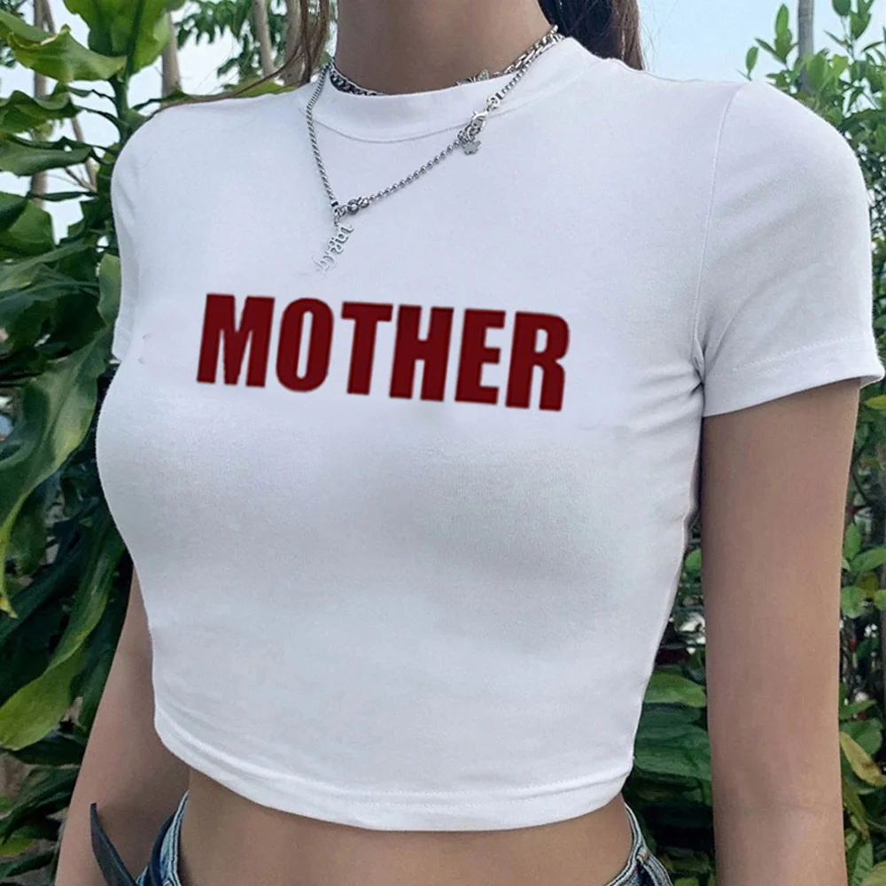 Letter Print y2k trashy fairy grunge yk2 crop top Woman yk2 graphic ...