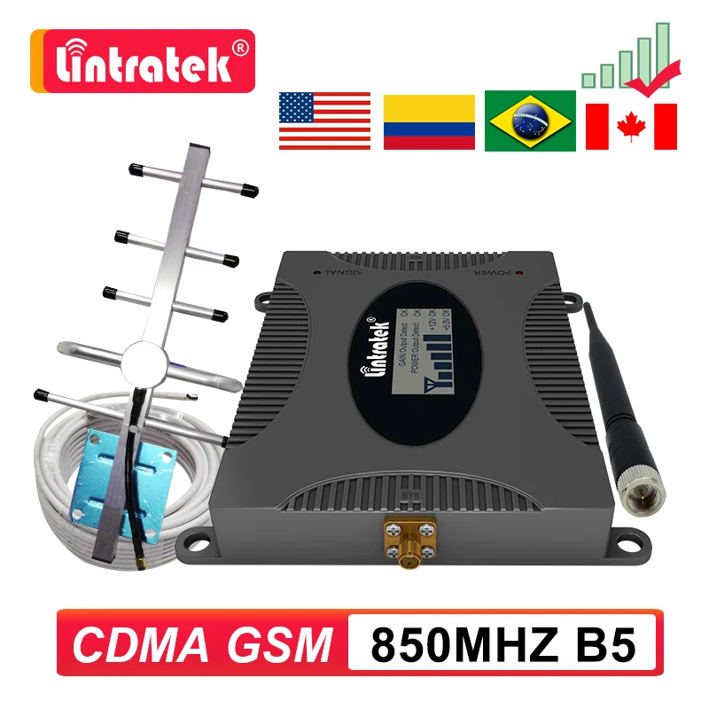 Lintratek repetidor amplificador de señal para teléfono móvil, Kit de ...