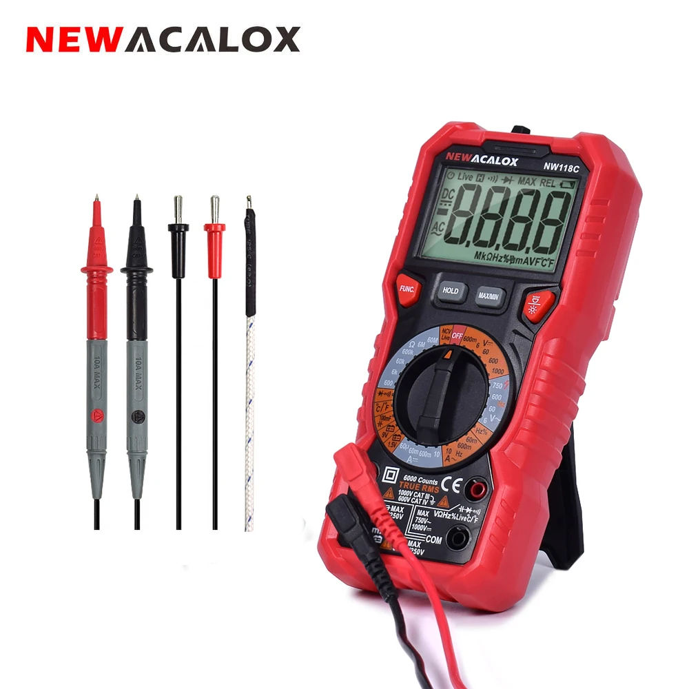 NEWACALOX-NCV-Digital-Multimeter-6000-Counts-Auto-Multi-Meter-Ohm ...